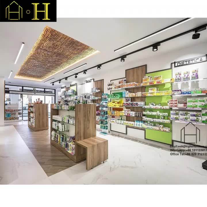 Modern Pharmacy Medical Shop Interior Layout Decoration Design ...