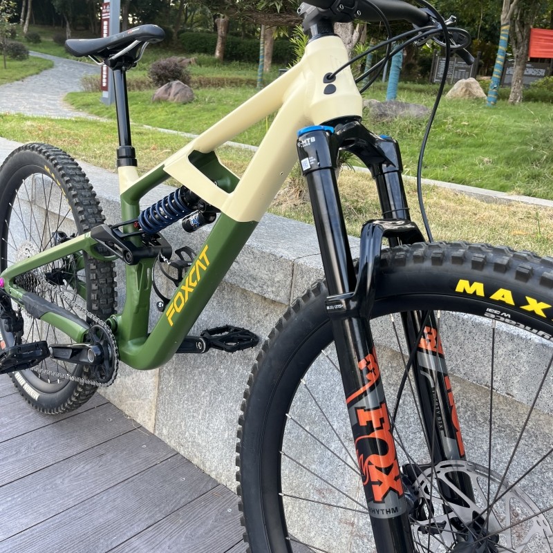 FOXCAT山猫170铝合金山地车架 enduro越野自行车速降软尾车架岩羊-Taobao