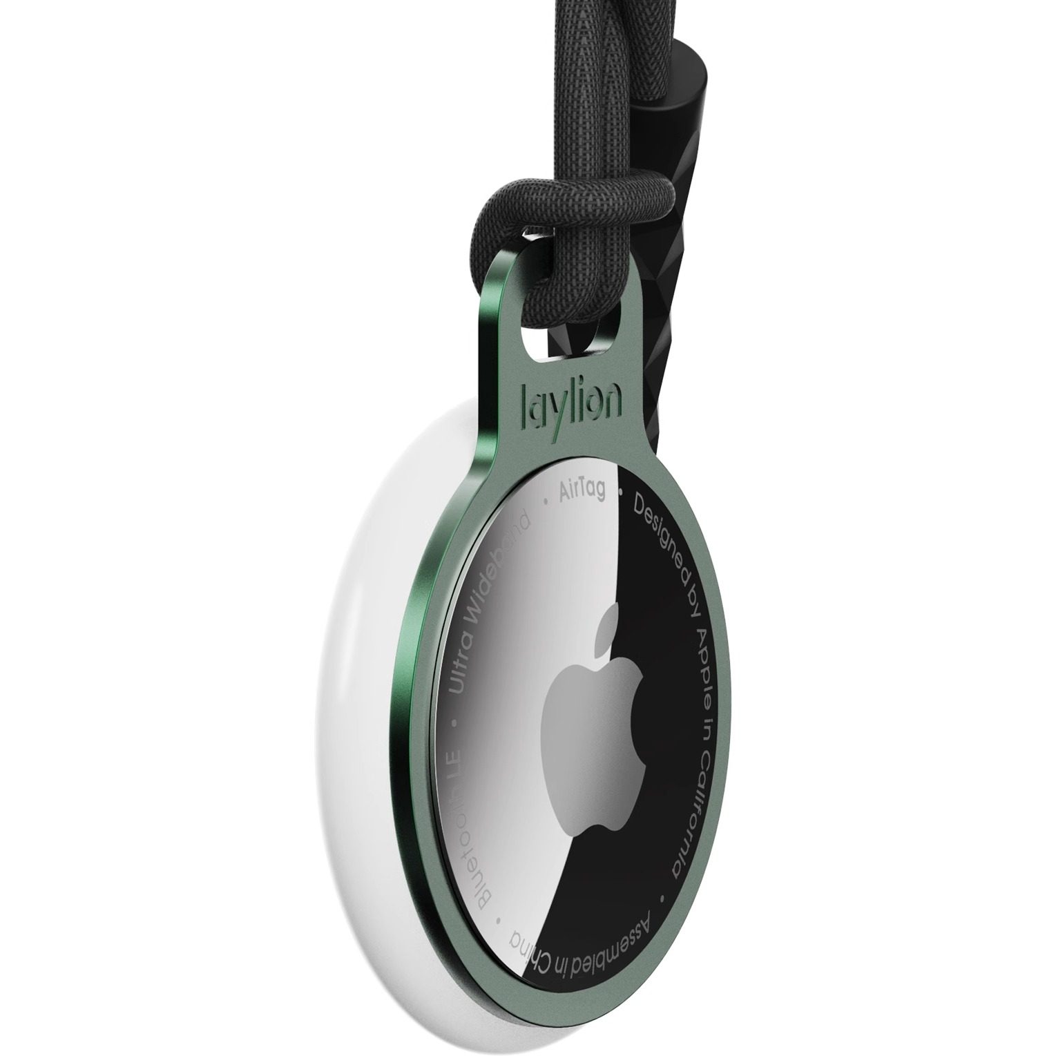 laylion適用蘋果airtag鋁合金屬不鏽鋼固定環圈鑰匙扣非保護套殼