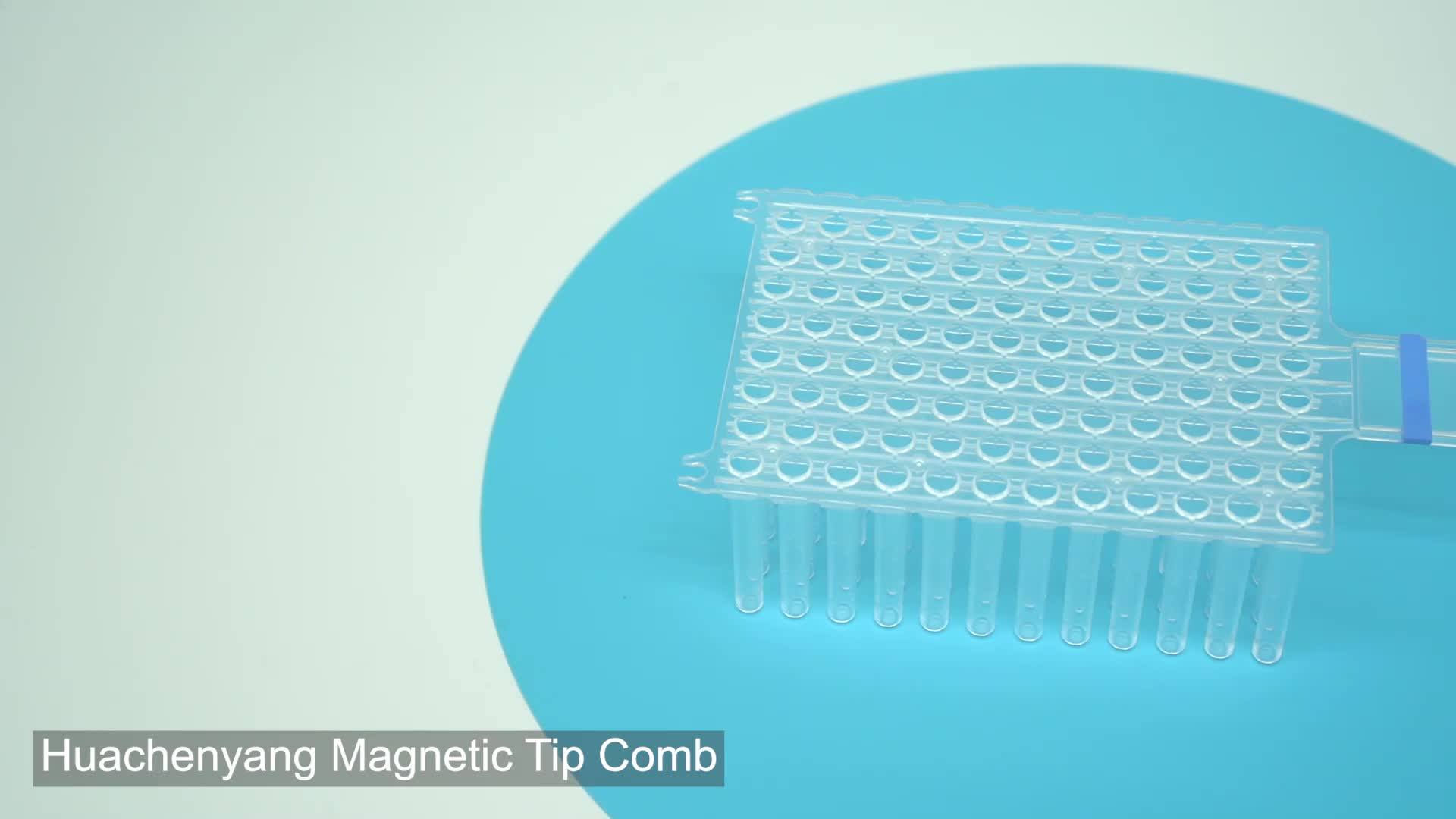 Iclean Plastic Pcr 96 Deep Well Plate Magnetic Tip Comb 8 Strips 96 ...