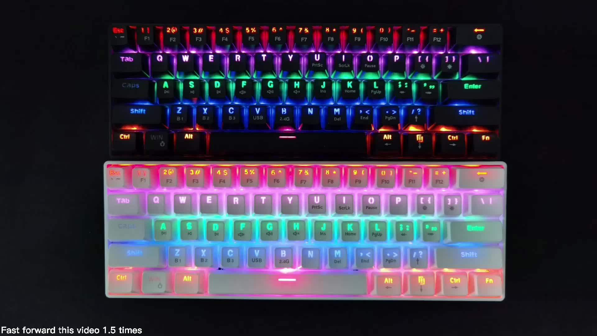 60% Wire Ergonomic Mechan Computer Switch Switches Usb Custom Backlit ...