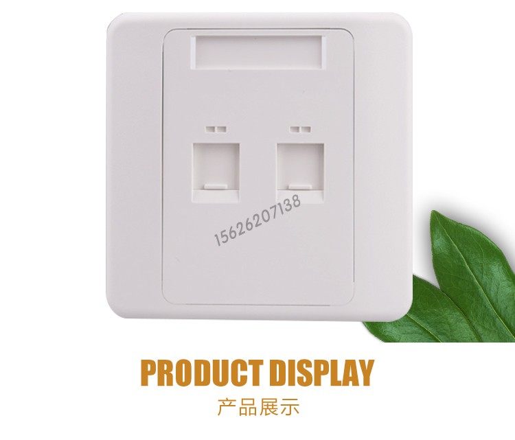 泛达双口网络信息面板CFPL86F2SAW斜角45度单孔四口电话-阿里巴巴