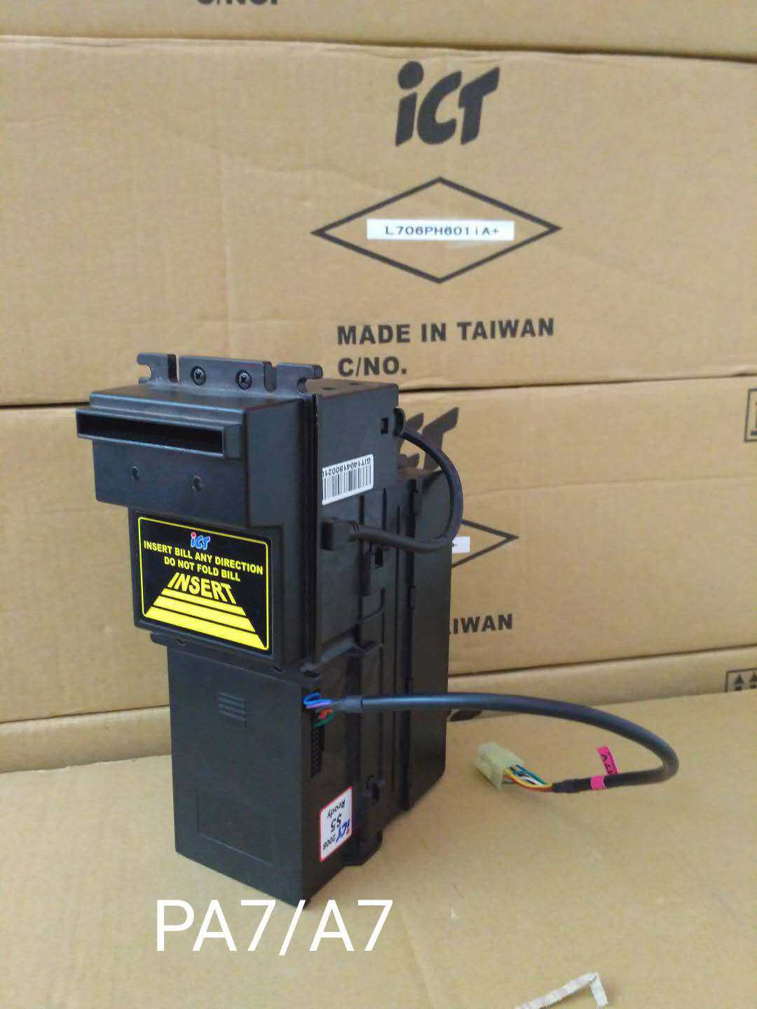 PA7外销专用纸币器、A7/V7纸币识别器、ICT外币纸钞机、POG纸币器