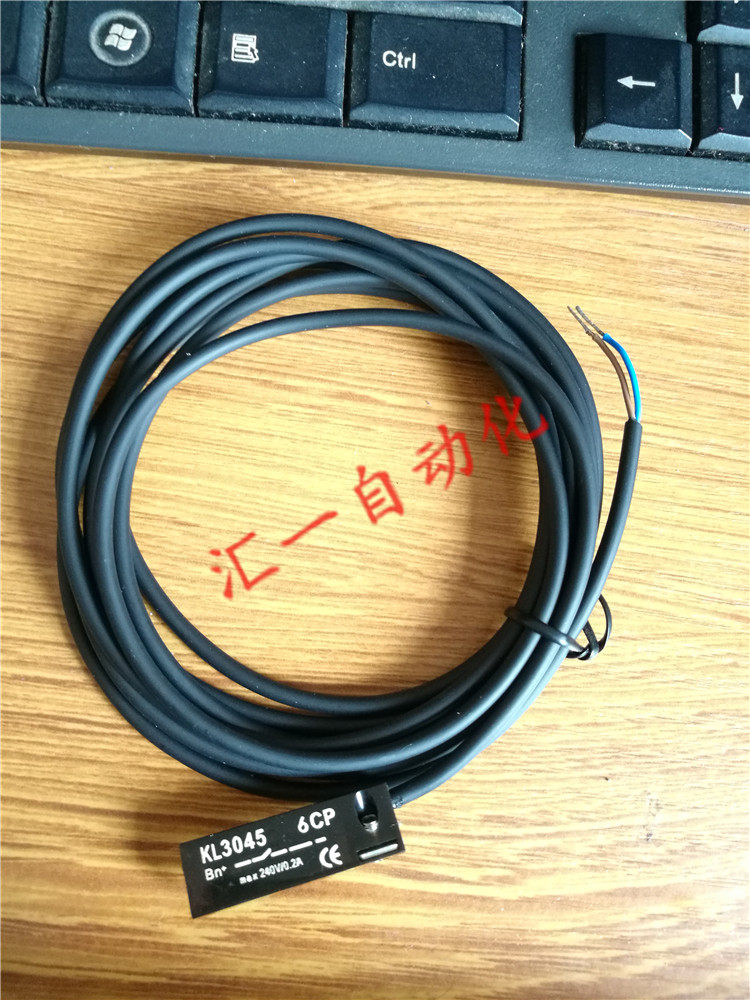 無杆氣缸磁環開關KL3045 6CP磁性開關二線三線感應器AN-40R 2米線