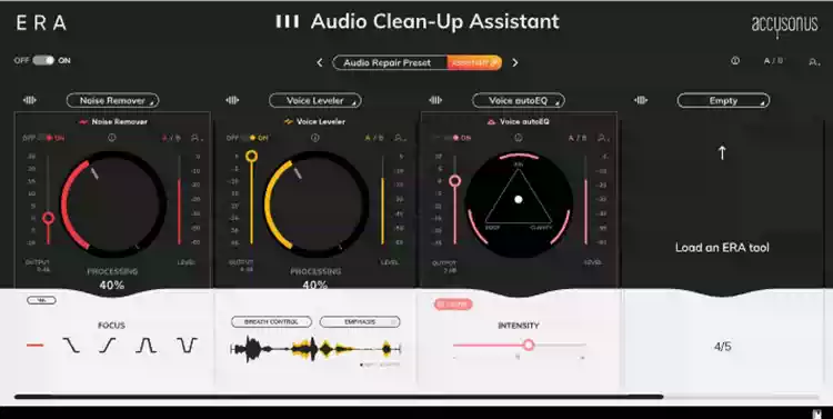 Accusonus ERA Bundle Pro 6.2.0音频修复插件 Au达芬奇Pr效果器
