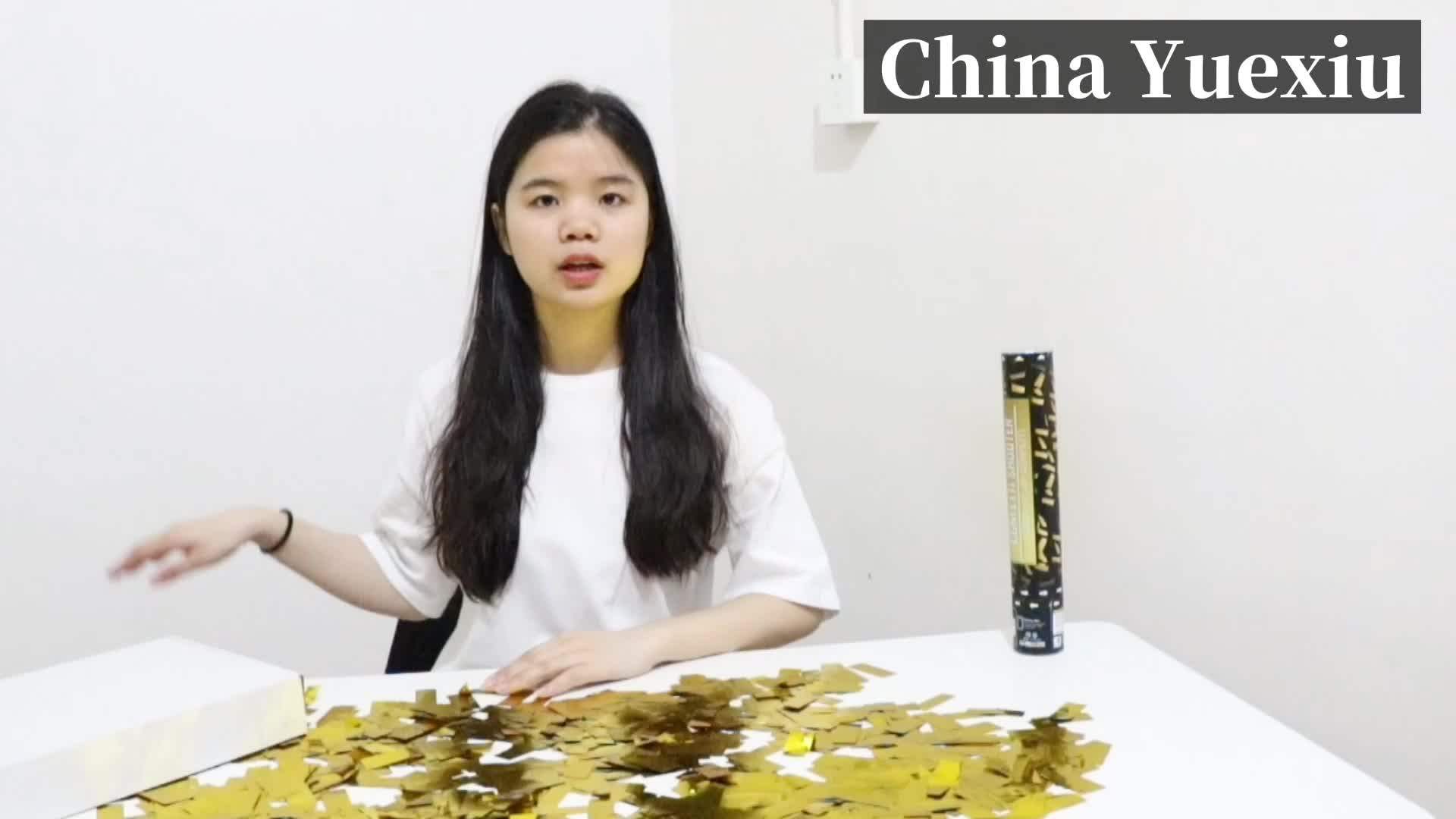 Customizable Gold Confetti Cannon Shooter Compressed Air Handheld ...