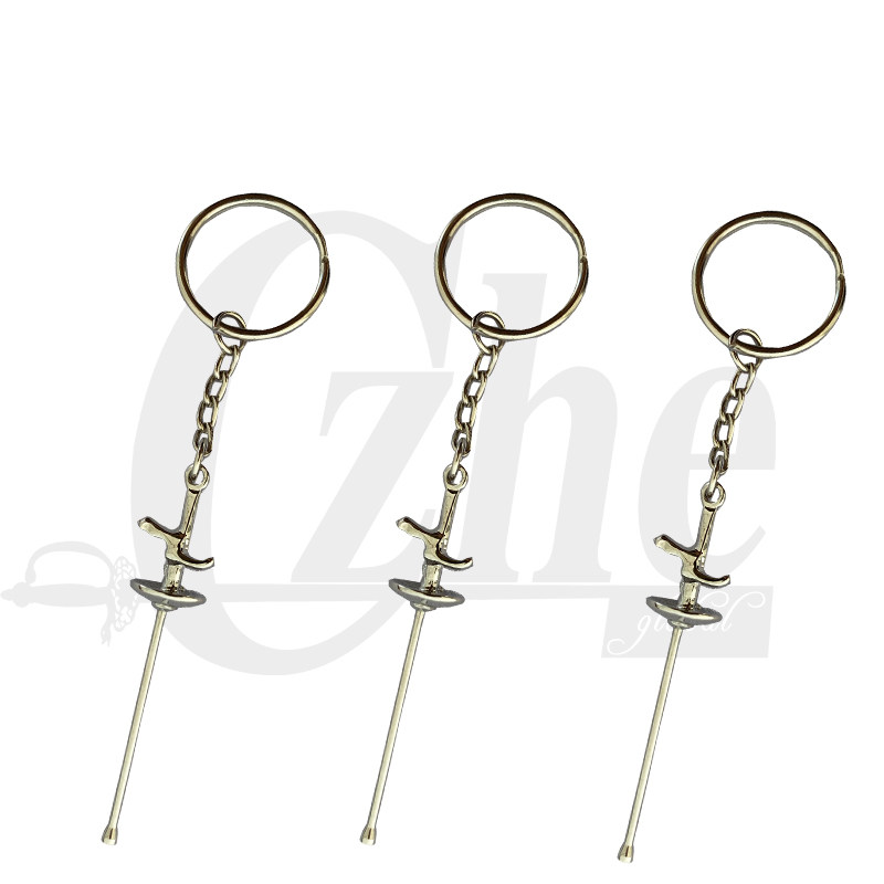 Creative personality fencing pendant fencing keychain fencing key chain ...