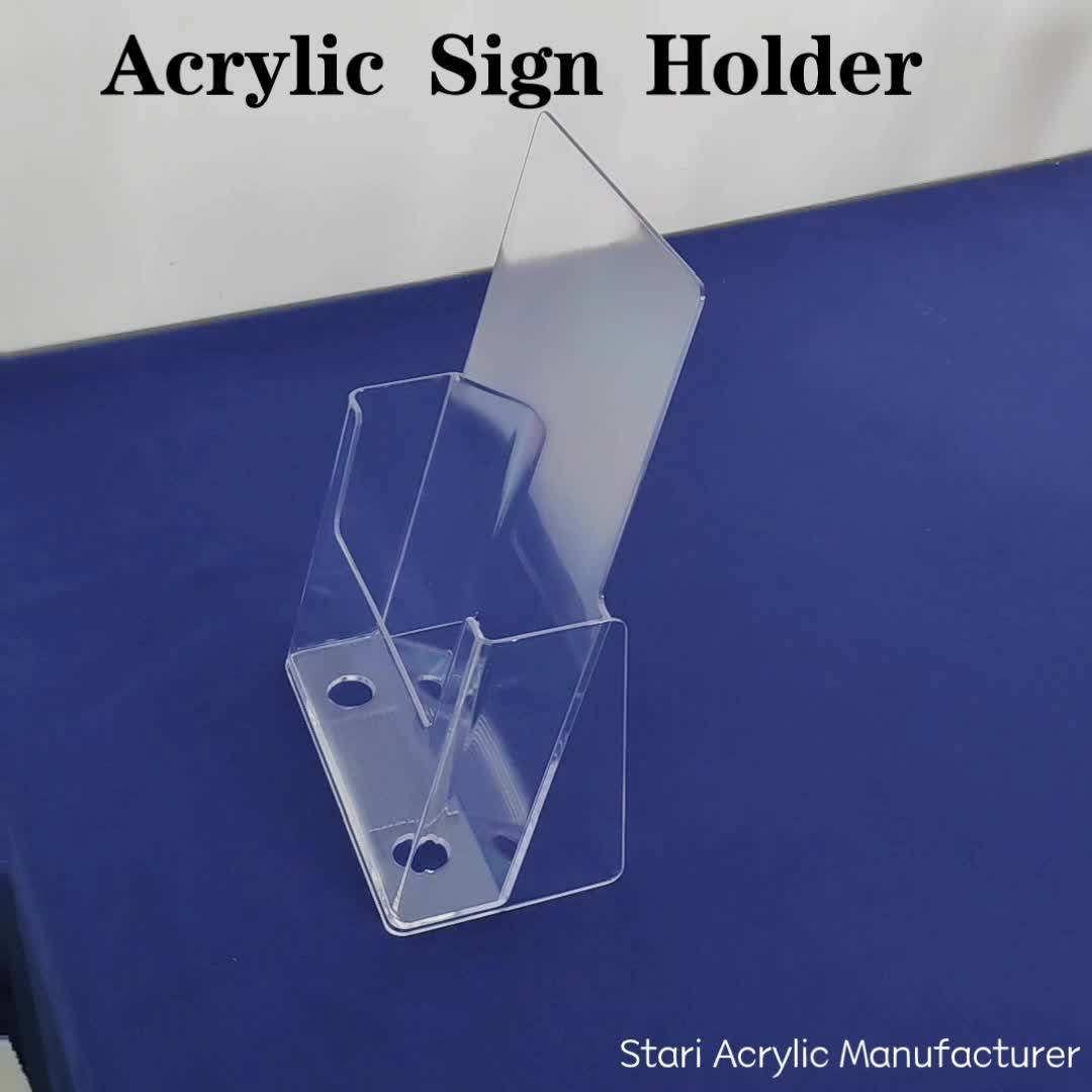 Single Pocket Acrylic Brochure Display Stand,4.5 X 7.25 X 2.5 Clear ...