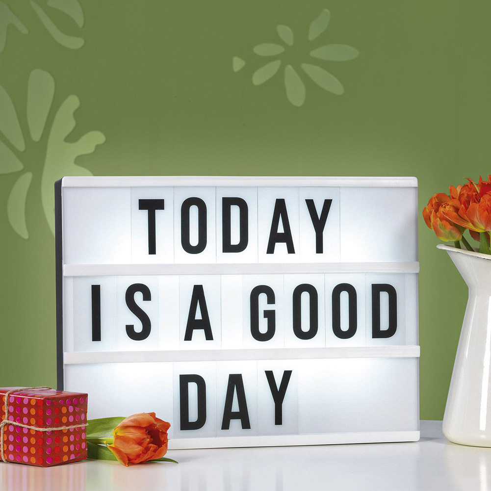 Купить Remote Control LED Light Box 173 Letters Symbols A4 Size Aut в ...