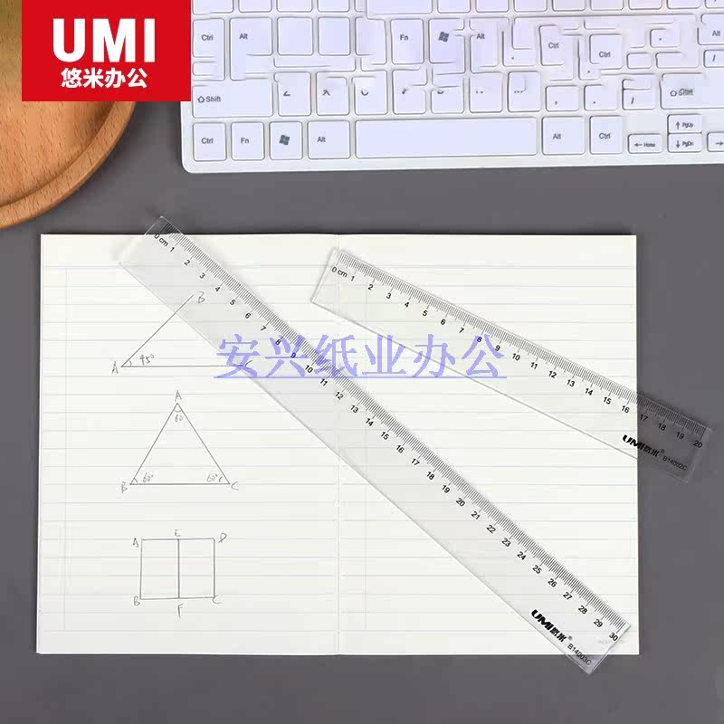[USD 5.40] Yumi Plastic Straight Ruler 20 30 40 50 60cm Straight Ruler ...