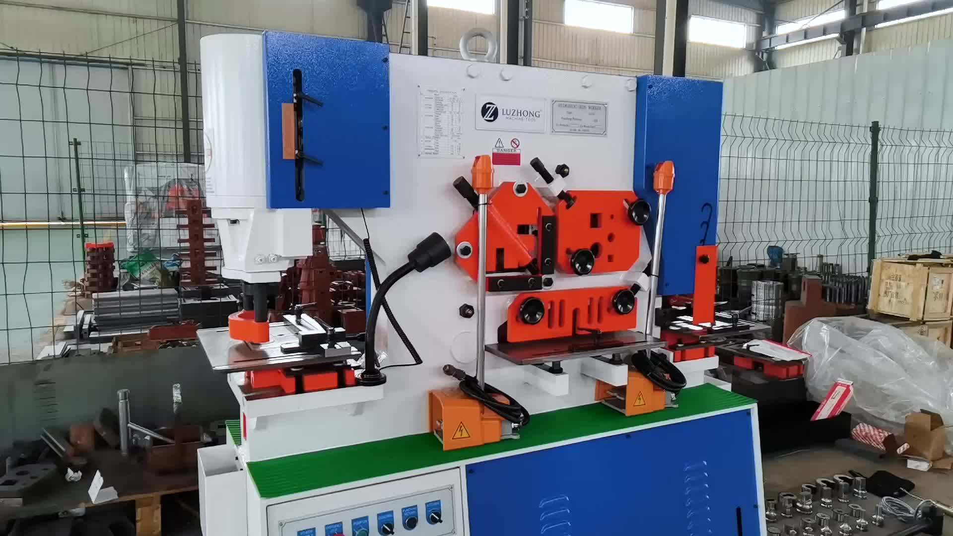 Q35y-16 Hydraulic Iron Worker Punch And Shear Machine - Buy Punch And ...