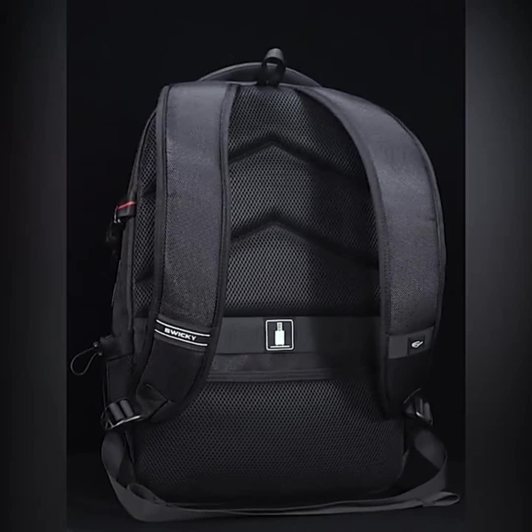 Swicky Mochila Con Cargador Morrales Para Hombre Smart Usb Backpack ...