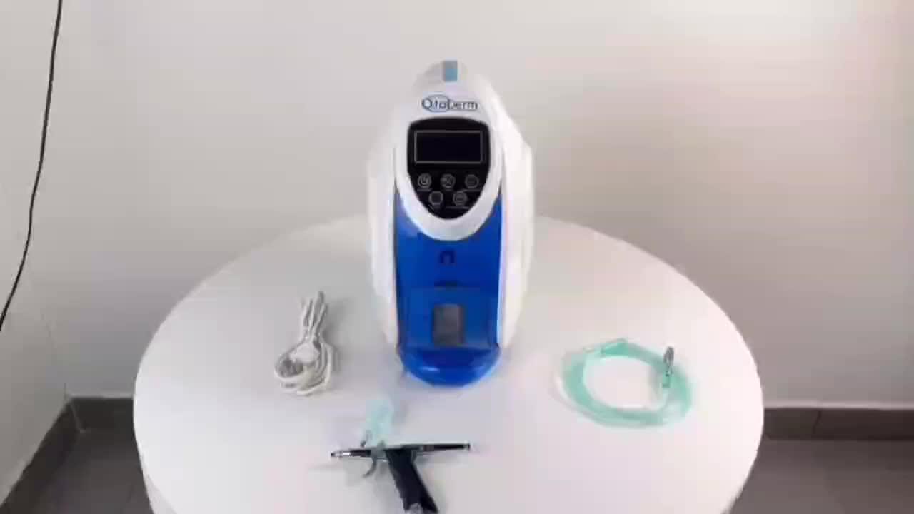 O2toderm Oxygen Therapy Facial Machine Portable Spray Gun Dome Mask ...