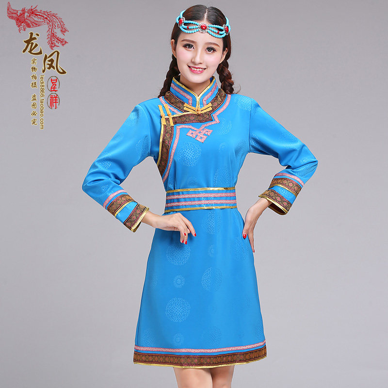 [USD 50.48] Ladies Mongolian robe Mongolian traditional costume daily ...