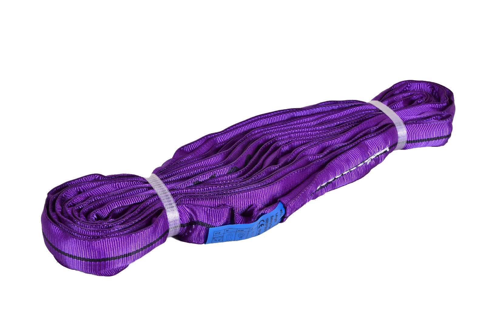 Polyester Webbing Sling Round Lifting Sling Belt Protection Cover 7:1 ...