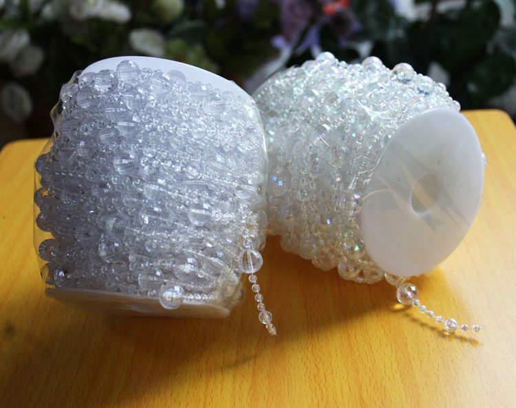 New acrylic bead curtains, perfect for wedding aisle decorations and ...