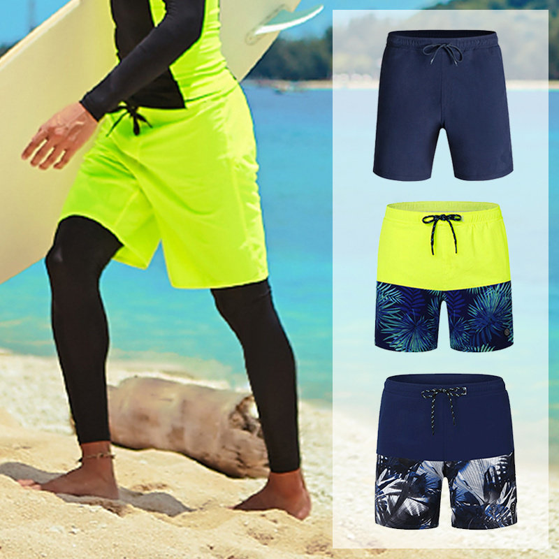 Men's quick-dry beach shorts - swim-ready, plus size, relaxed fit, 3 ...