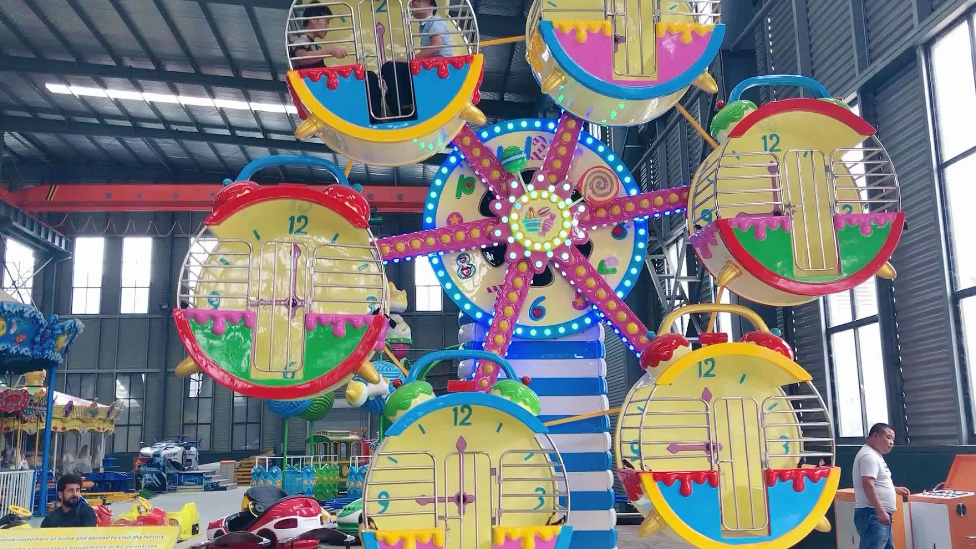 Indoor And Outdoor Playground 5 Cabins Kids Ferris Wheel Rides - Buy ...