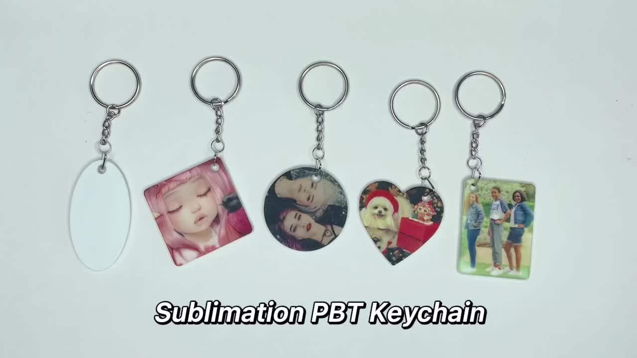 Prosub Wholesale Sublimation Plastic Keychain Custom Print Logo Heart ...