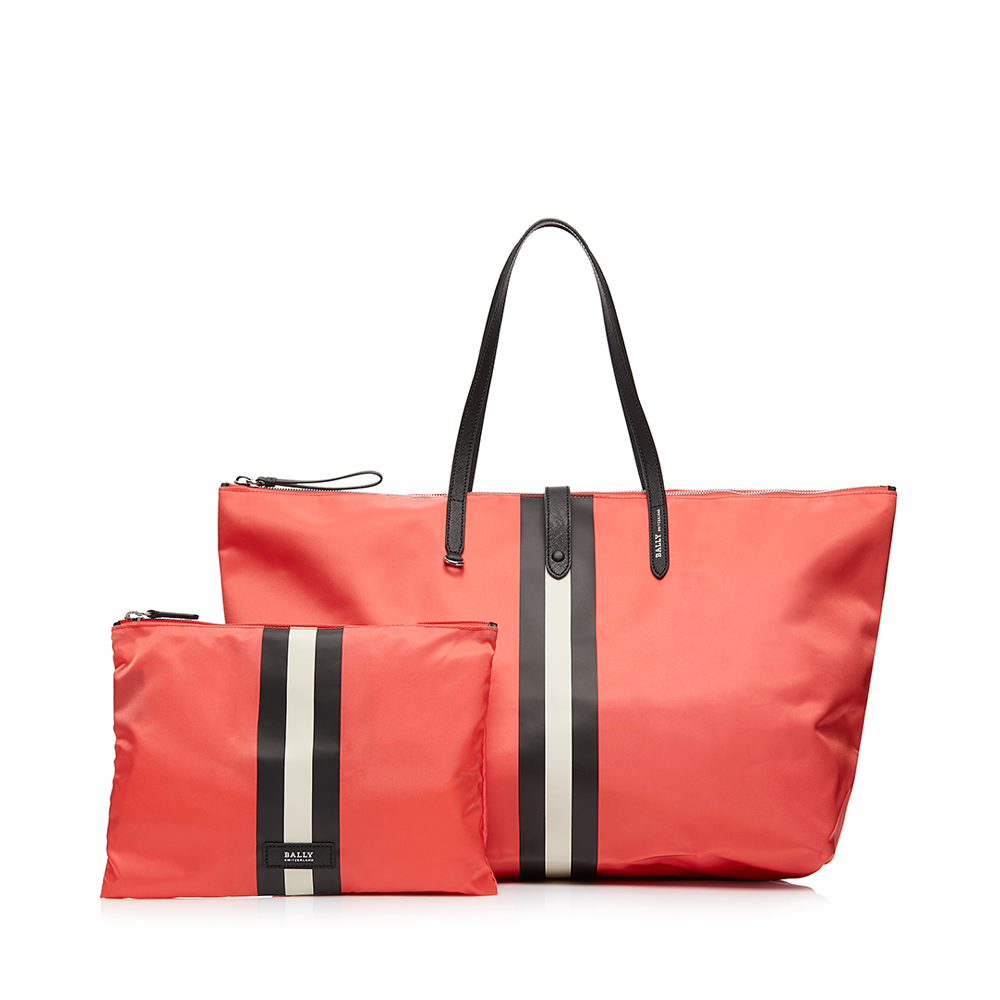 [USD 855.80] Bally Bally Classic FOLDABLE TOTE Series Multi-Color Striped Foldable Hand-held ...