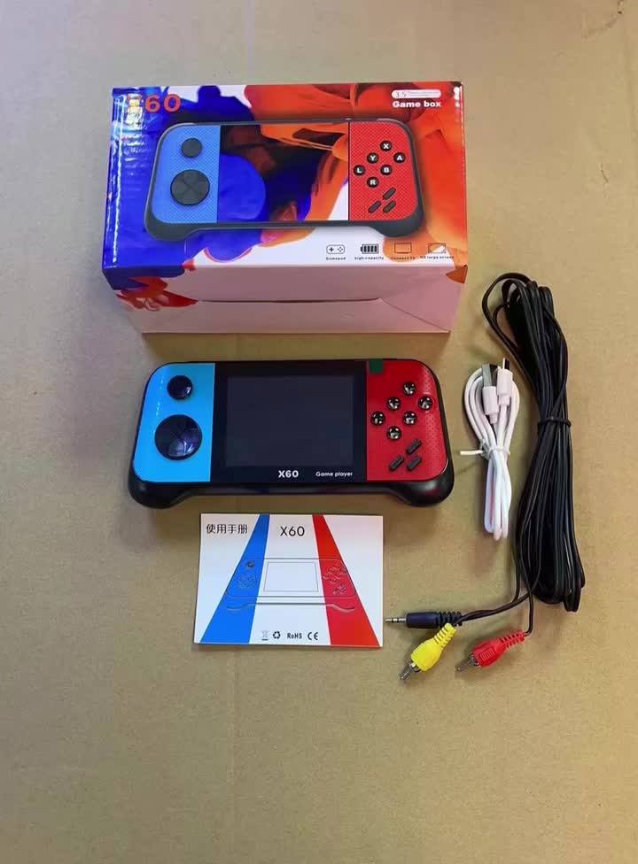 Dropshipping X60 Hd Output Retro Classic Handheld 4849 Games Room Tv ...