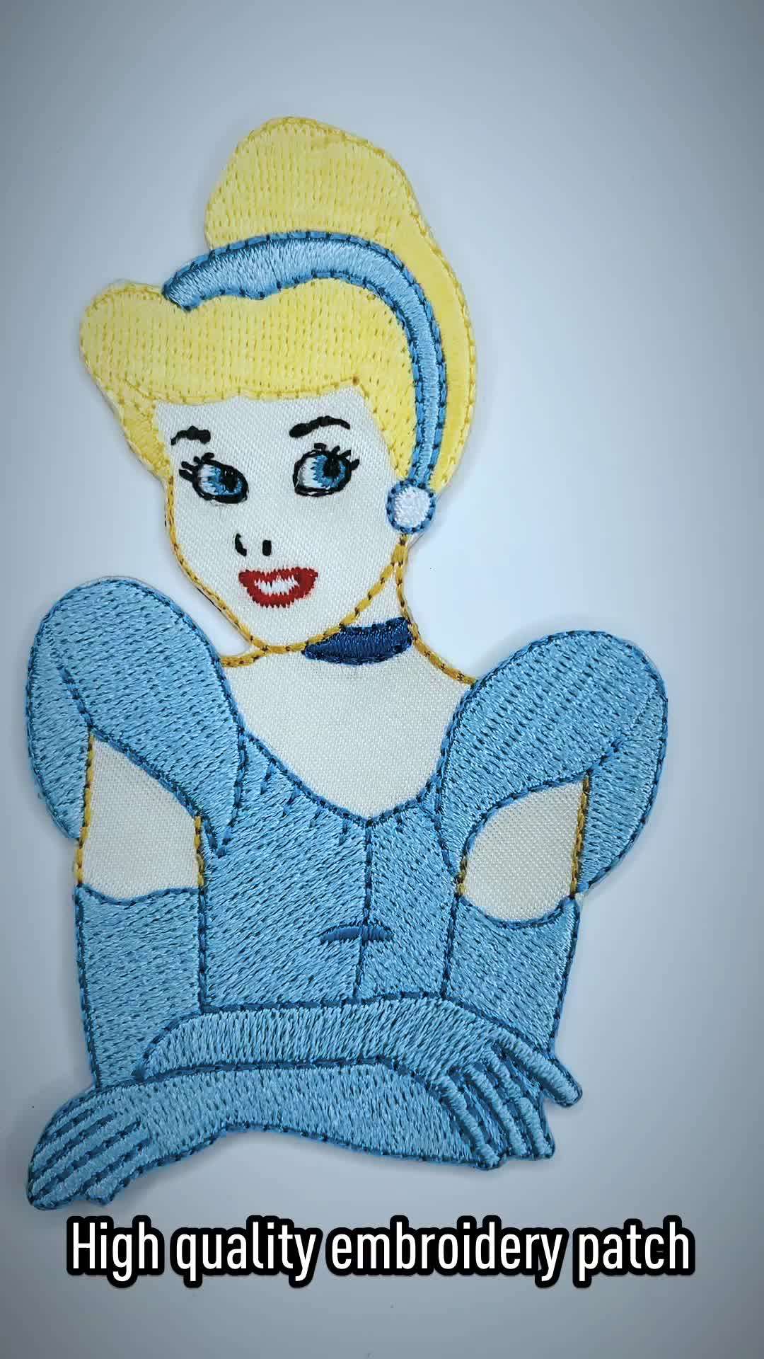 Custom Iron On Princess Embroidery Applique Patch African Black Girls ...