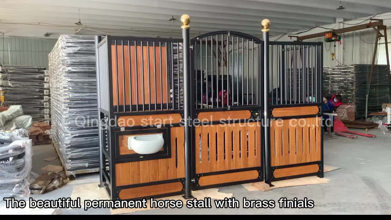 Metal Shelter Prefab Stables Equipment Classic Horse Stalls Permanent ...