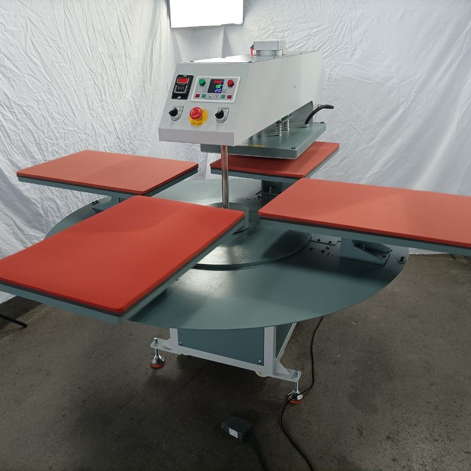 气动热转印烫画四工位旋转压烫机，如何提升你的工作效率？🔥-烫金机/压烫机-淘宝好物网