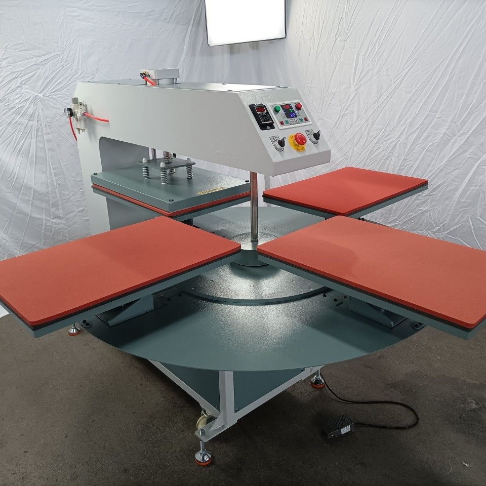 气动热转印烫画四工位旋转压烫机，如何提升你的工作效率？🔥-烫金机/压烫机-淘宝好物网