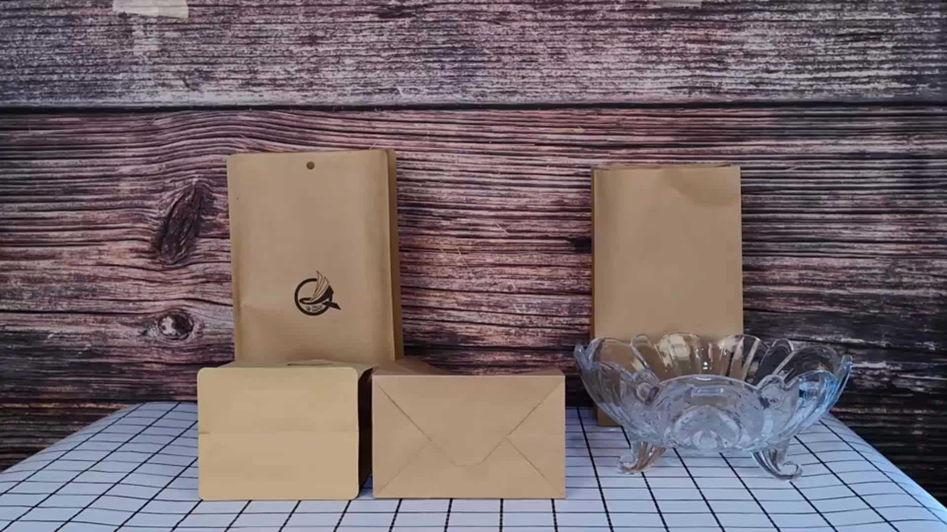 Custom Cheap Food Packaging Brown Kraft Paper Bread Bag,Wholesale ...