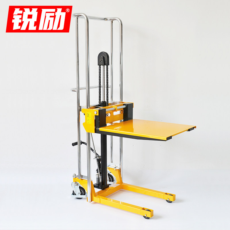 Sharp-excited light manual hydraulic stacker small forklift manual lift ...