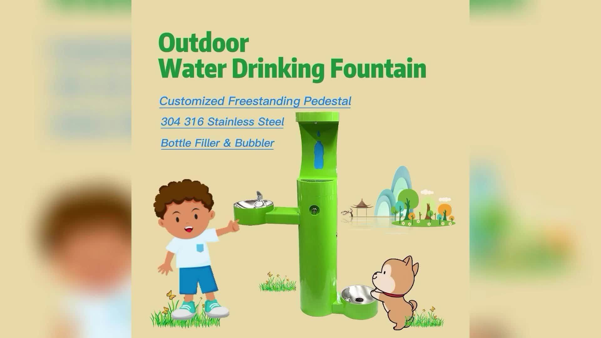 Customized Stainless Steel Outdoor Water Cooler Dispenser Drinking ...