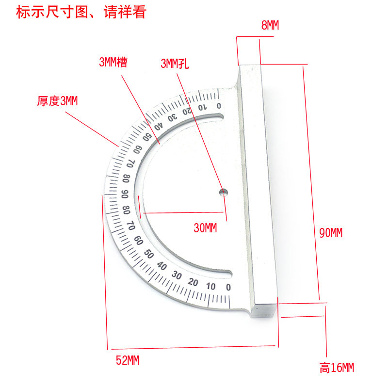 [USD 8.94] Mini-desk saw angle pushing scale carpentry saw angle DIY ...