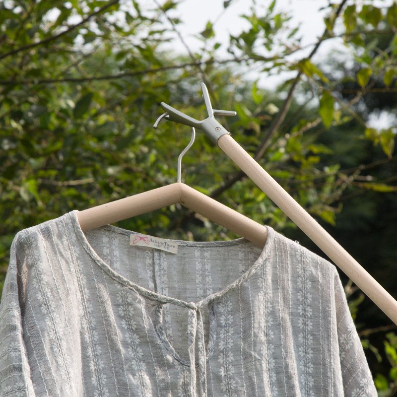 For home clothes drying fork & clothing store clothes hanging pole ...