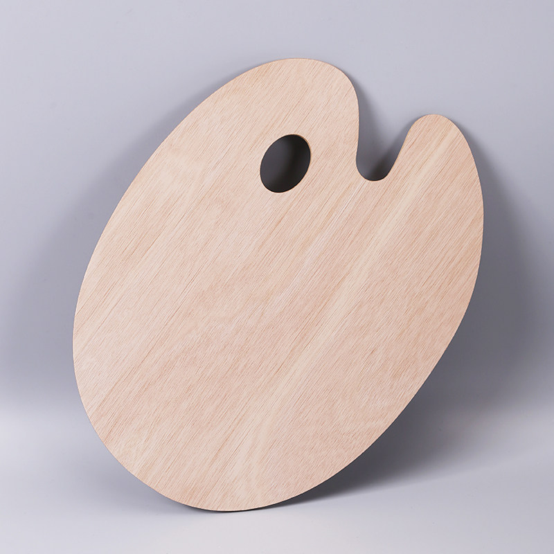 [USD 6.29] Coloring plate large wooden oval color plate paint plate ...