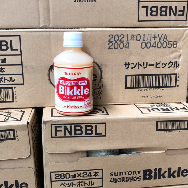 November 21-24 bottles-Japan imported Suntory Bikkle milk containing 4 ...