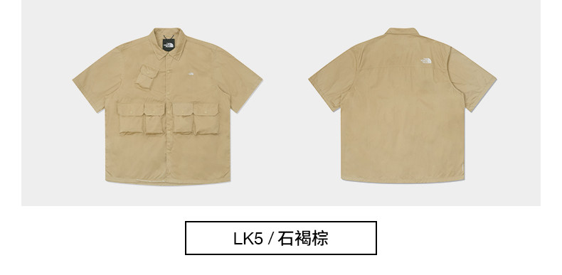 TheNorthFace北面UE先锋设计男防风防泼溅短袖衬衫24夏新款885N_TheNorthFace北面