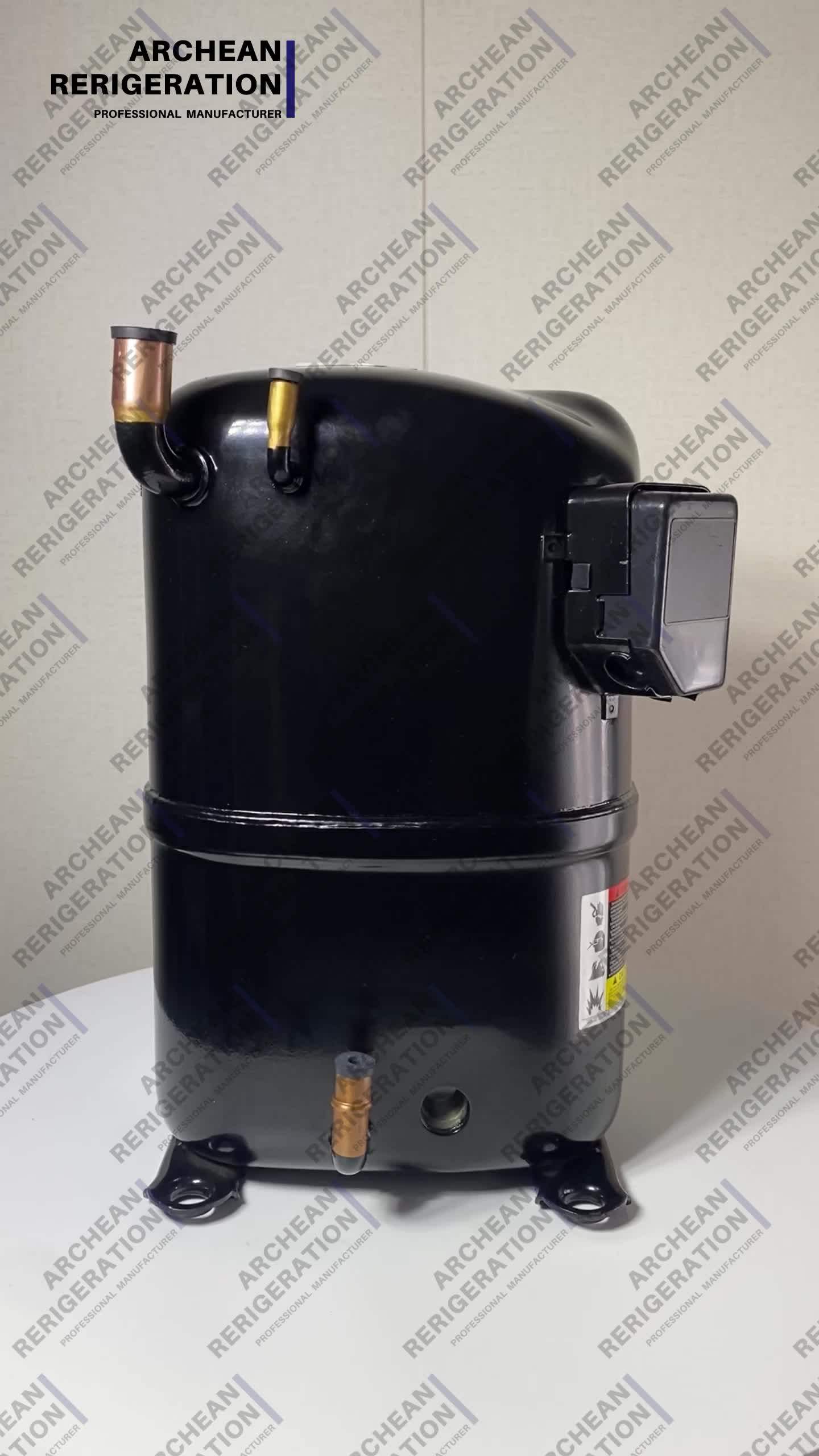 France Tecumseh Hermetic Refrigeration Compressor R22 R502 3ph 380v ...
