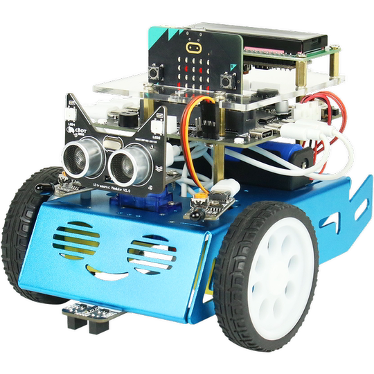 Microbit mic:robit v2 robot car kit - graphical Python programming ...