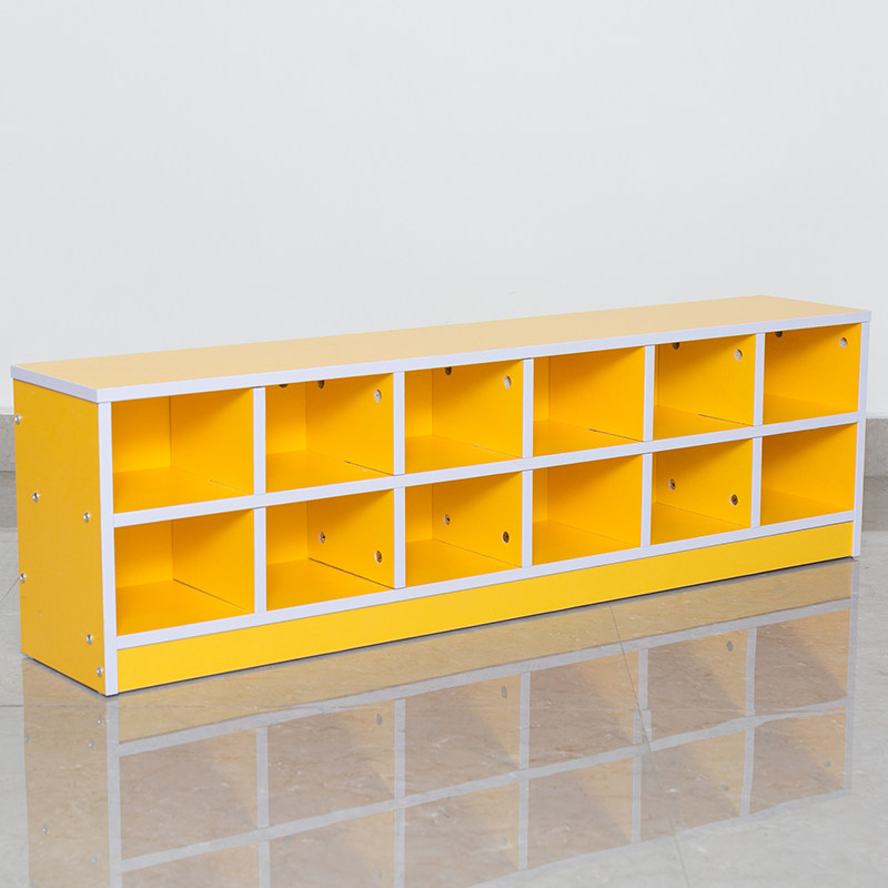 [USD 49.60] Kindergarten Double Layer Soft Shoe Cabinet Storage Rack 12 ...