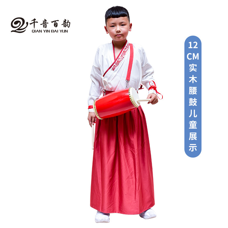 Adult waist drum wood children small waist drum professional full set ...