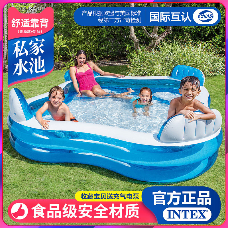 [USD 209.59] INTEX inflatable swimming pool children's home pool is ...