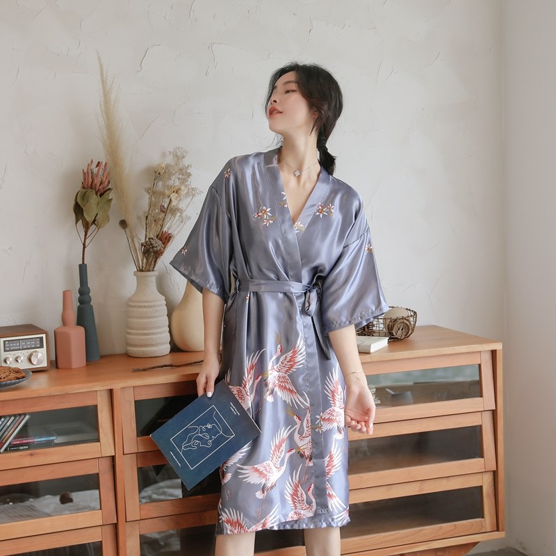 Buy Morning robe bridebride bridesmaid wedding robe spring and autumn ...