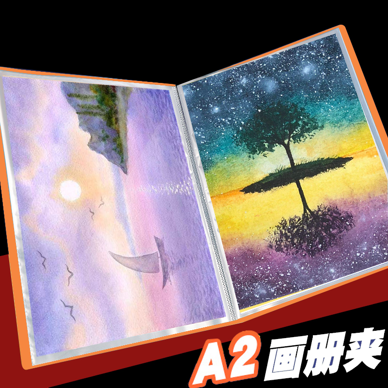 [USD 18.07] a2 Folder Book Sketch Works Collection Book of Painted Art ...