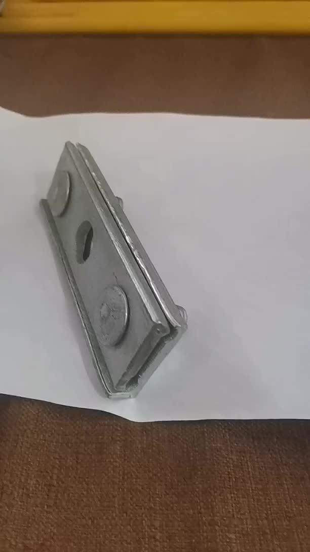 Pole Line Fittings Galvanized Guy Clamp 3 Bolt Type Cable Suspension ...