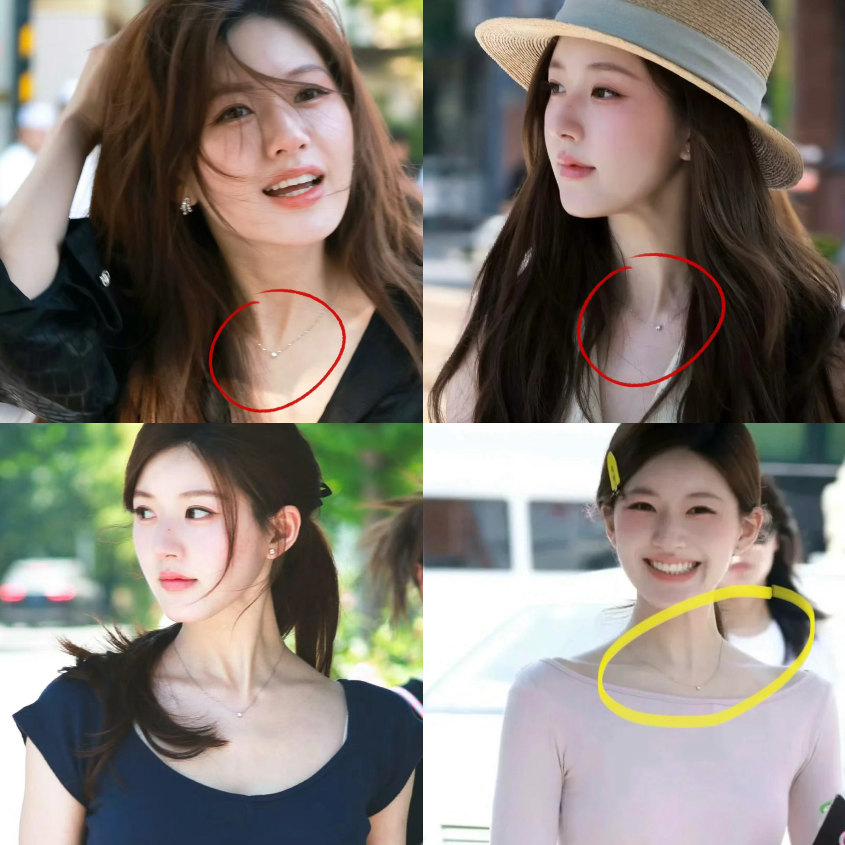 【露思同款鼻屎钻】CHU韩国925纯银超闪超小颗粒mini单钻极细项链-Taobao Malaysia