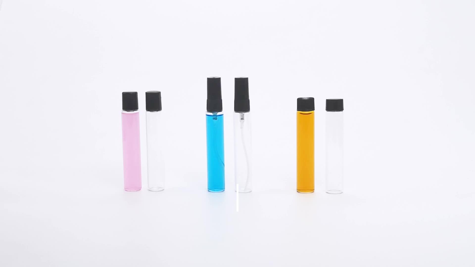 2ml 3ml 5ml 10ml Mini Small Sample Tube Vials Glass Perfume Spray ...