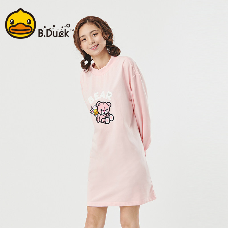B.Duck小黄鸭连衣裙女春秋新款 - 惠券直播 - 一起惠返利网_178hui.com