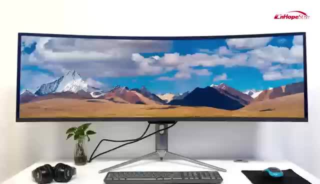 49 Inch Desktop Computer Monitor Gaming 4k Hdr400 Super-wide Screen ...