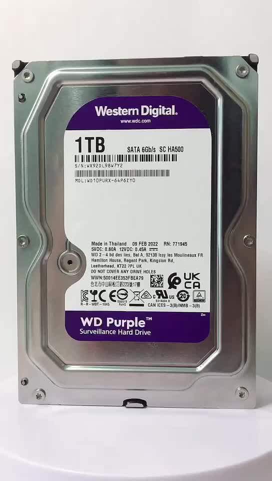 Purple Surveillance Hard Drive 1tb 2tb 3tb 4tb 6tb 8tb Sata 3.5" Hard ...